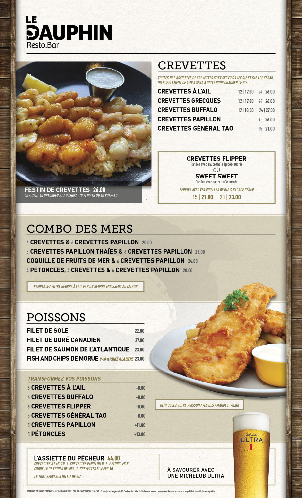 Menu Complet - Le Dauphin